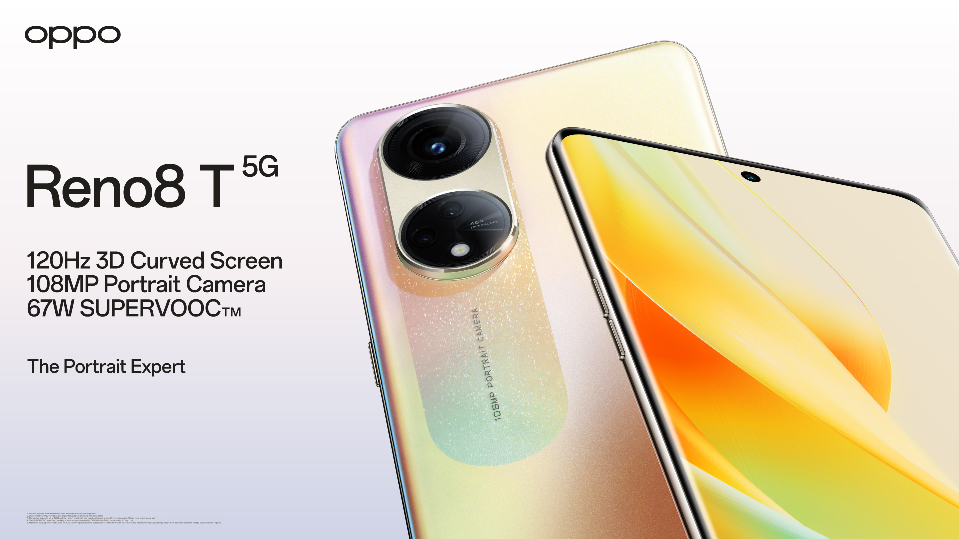 First 108MP Portrait Camera with OPPO Reno8 T 5G