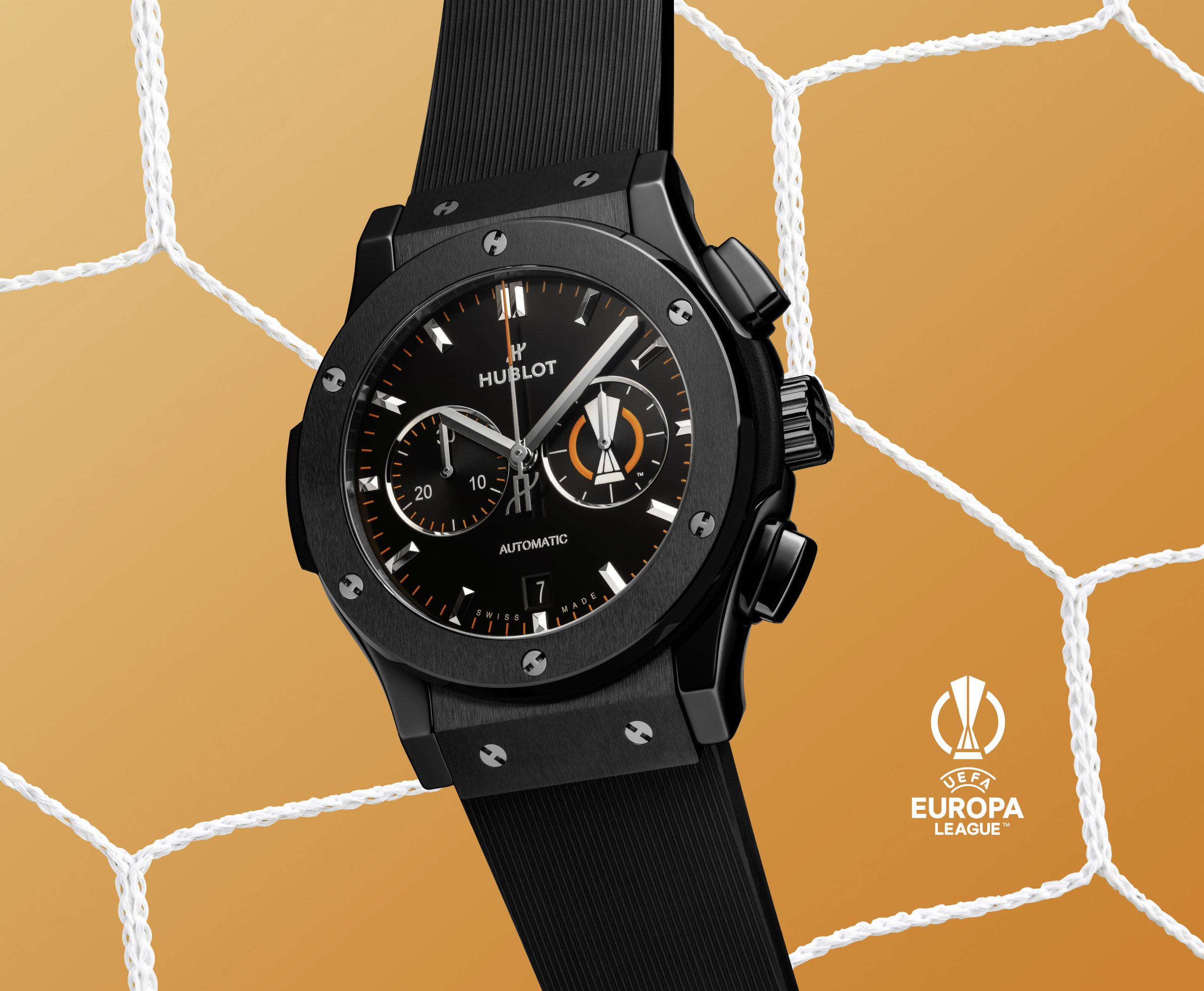 Hublot unveils the Classic Fusion Chronograph UEFA Europa League Ceramic