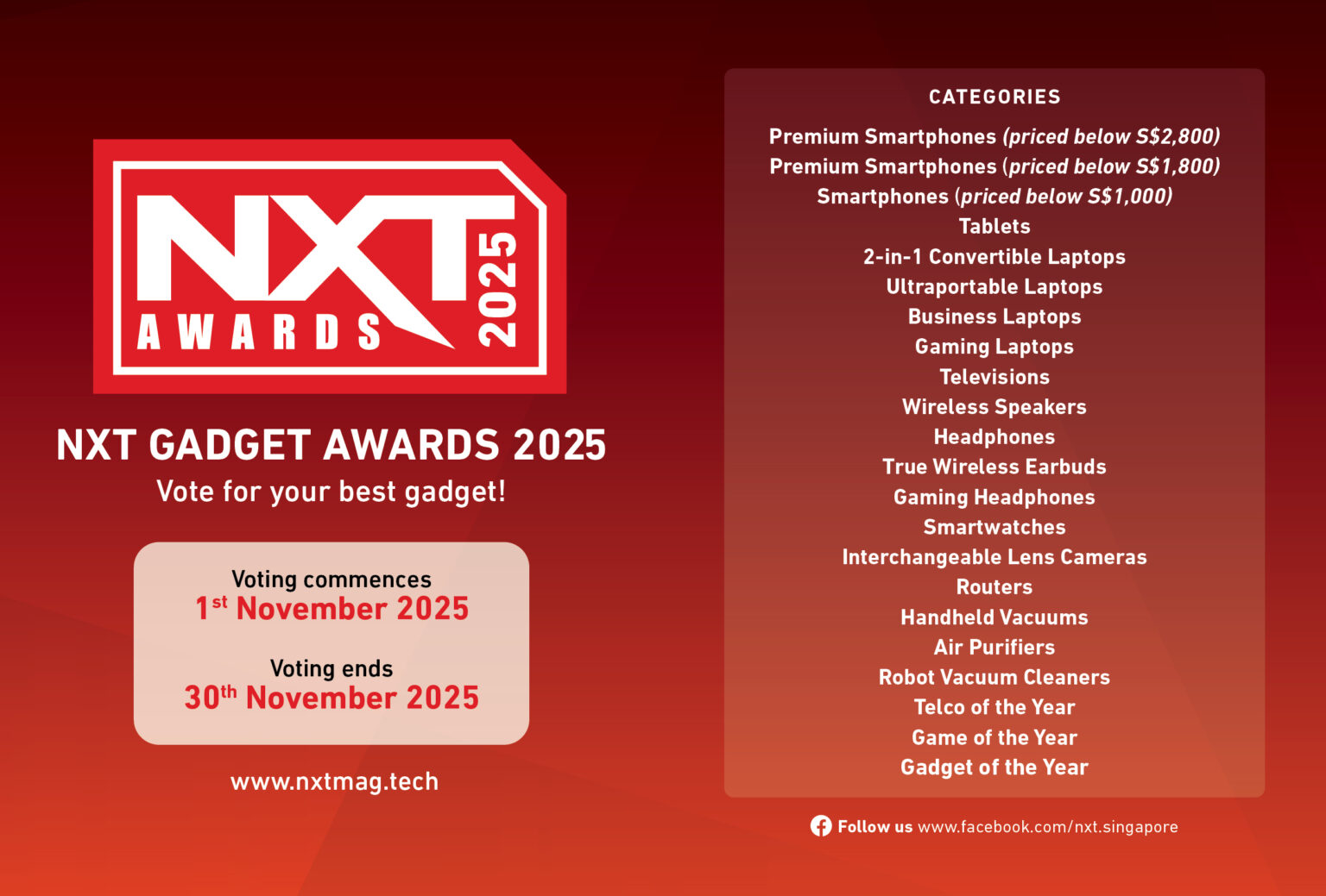 NXT Gadget Awards 2025 – Results - NXT