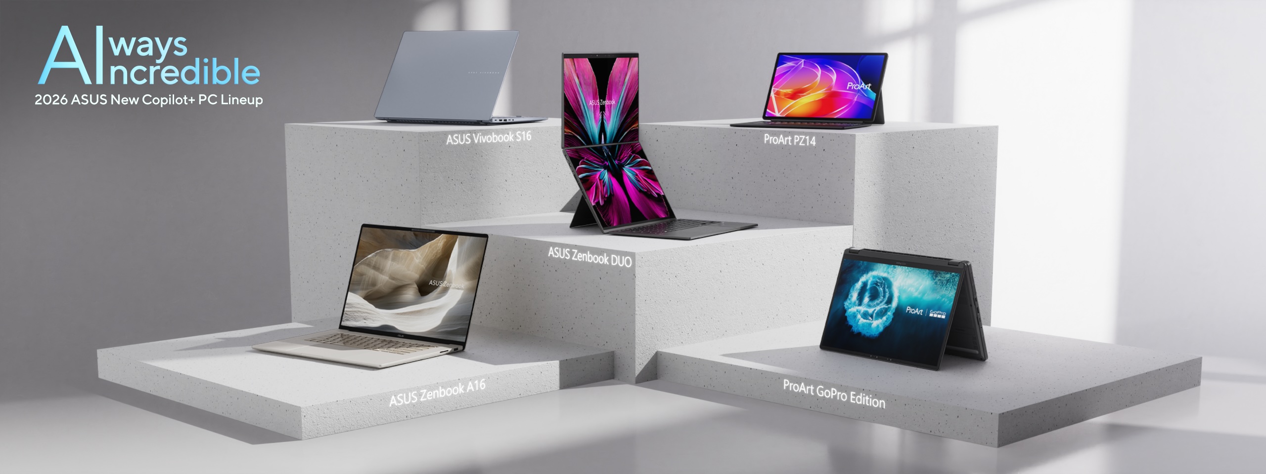 ASUS Unveils Next-Gen AI PCs at CES 2026, Led by Dual-Screen Zenbook ...
